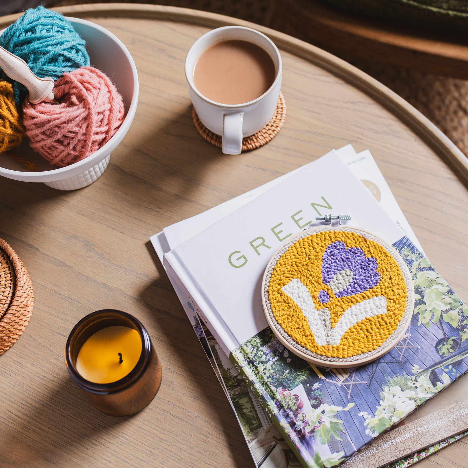 Whole Punching punch needle kits, bespoke custom designs and workshops